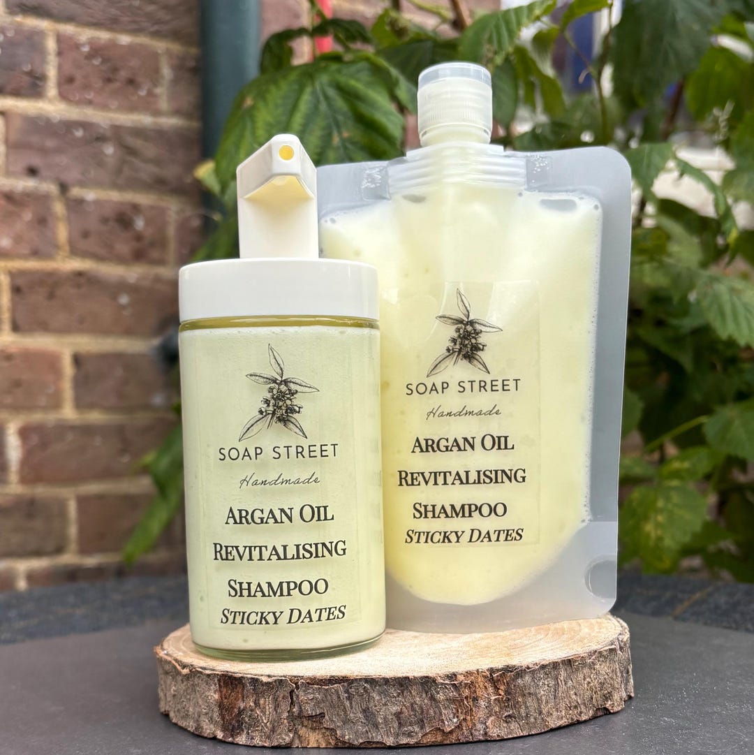 Sticky Dates Shampoo With Argan Oil: Handmade Vegan Haircare - Etsy