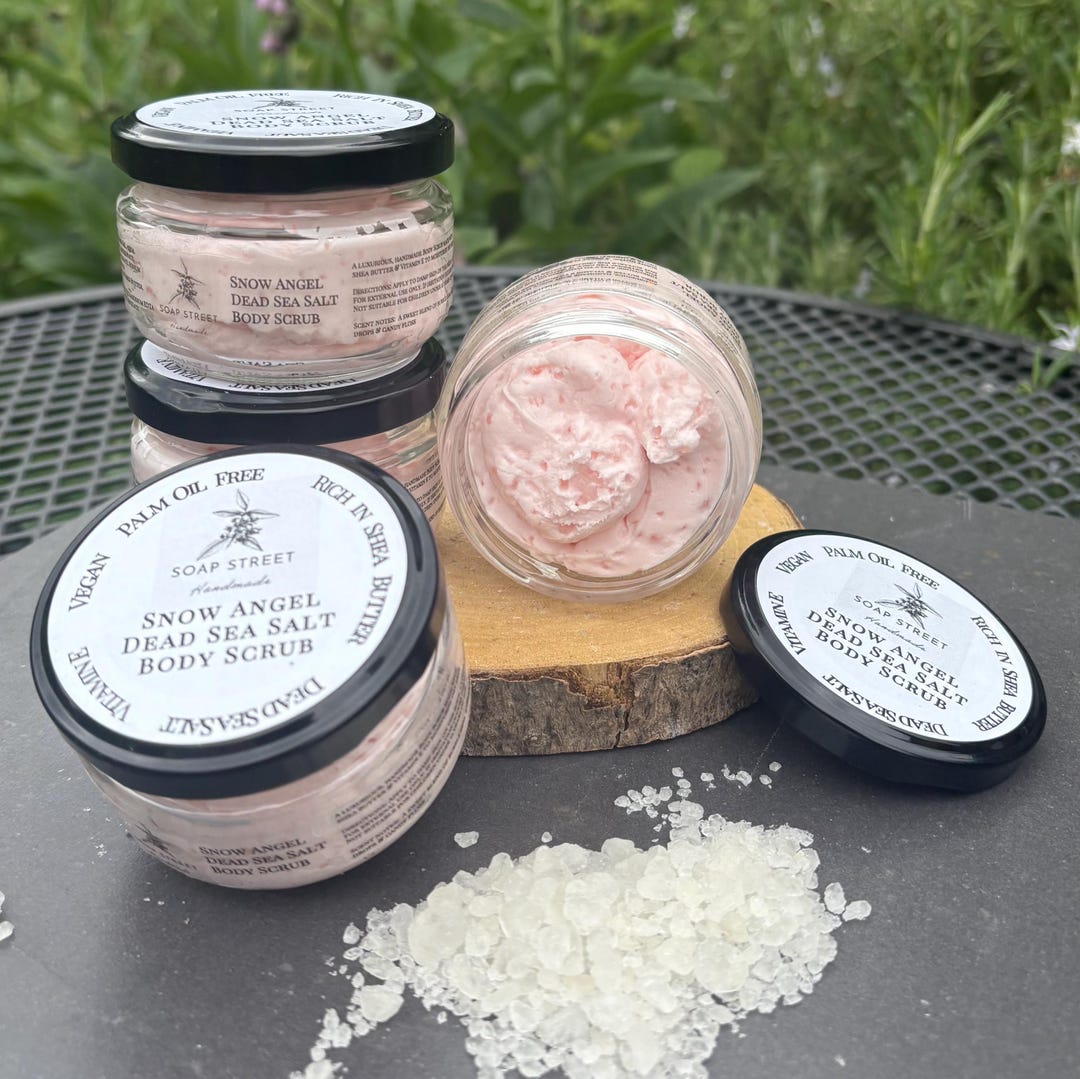 Snow Angel (fairy) Dead Sea Salt Body Scrub, Exfoliator, Handmade ...