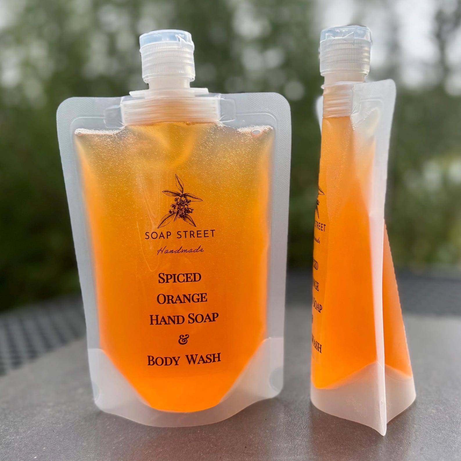 Spiced Orange Hand Soap, Shower Gel, Liquid Soap, Natural, Handmade ...