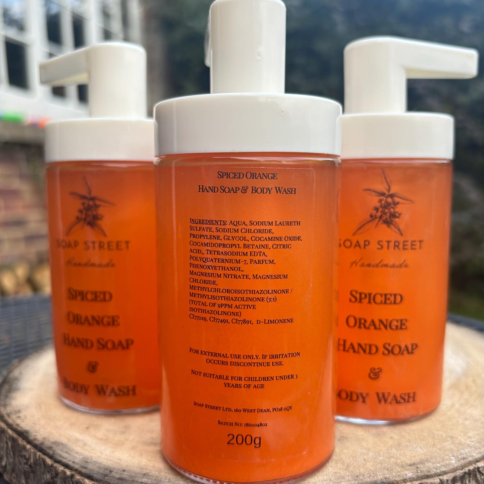 Spiced Orange Hand Soap, Shower Gel, Liquid Soap, Natural, Handmade ...