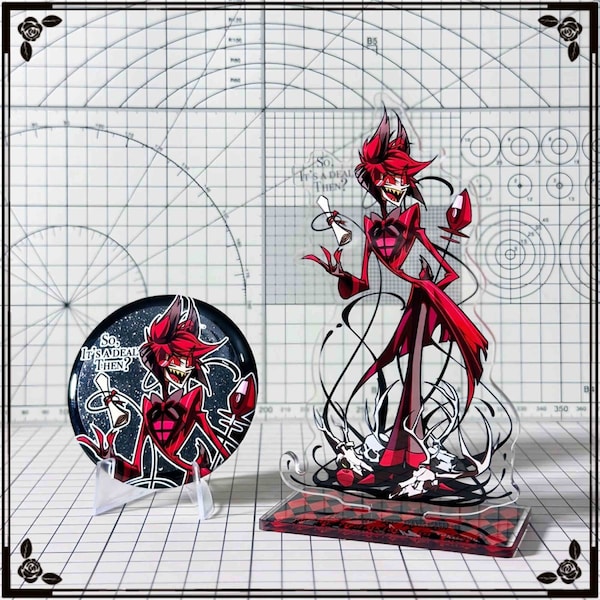 Angchi Acrylic Hazbin Hotel Acrylic Stand Anime Alastor Anime ...