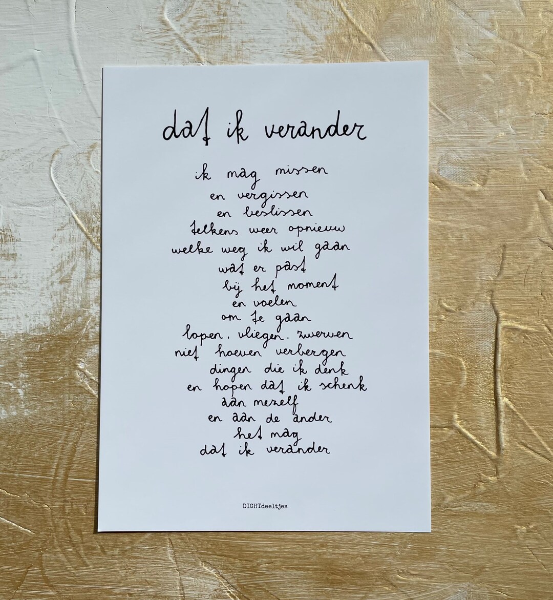 Card, Poem, Prints, A5 Print, Poem, Creative, Personal, Word Art ...