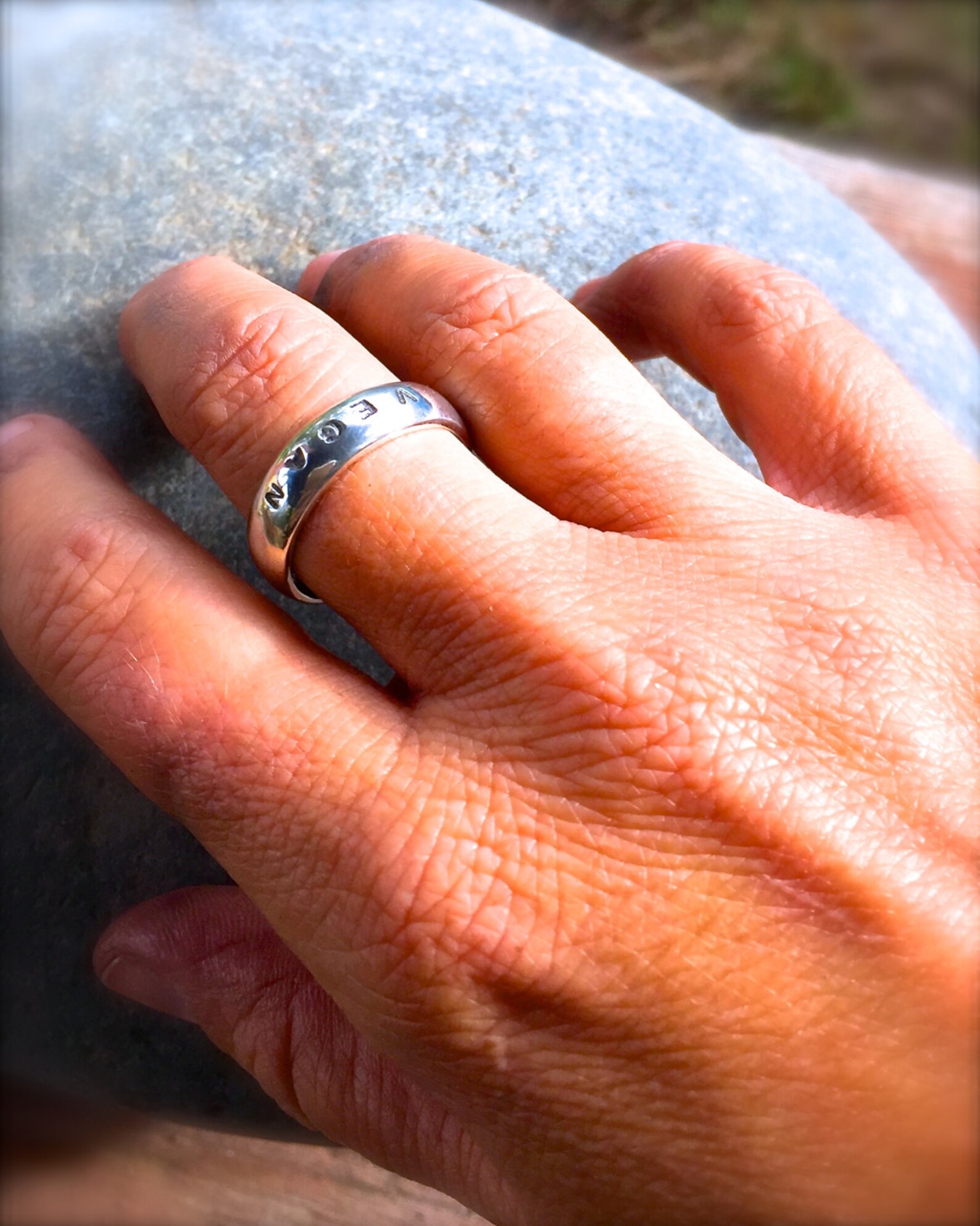 Vegan Band Ring-vegan Jewelry-eco Friendly-vegan Gift-plant - Etsy