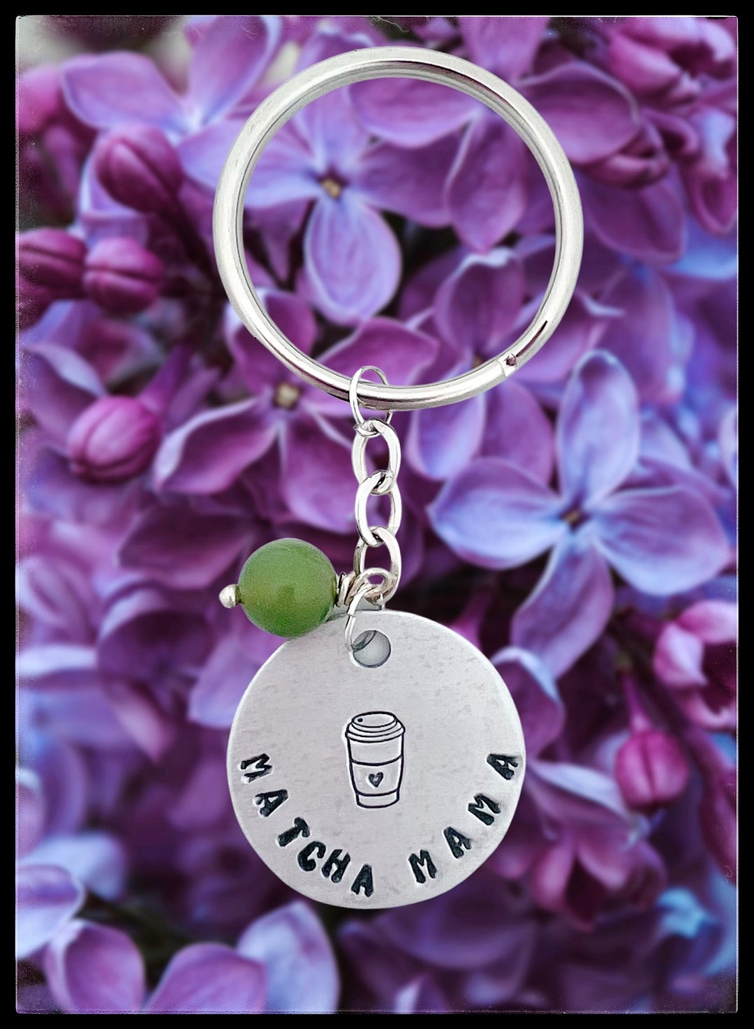 Matcha Mama Jade Charm Keychain-matcha -green Tea-mothers Day Gift-mama ...