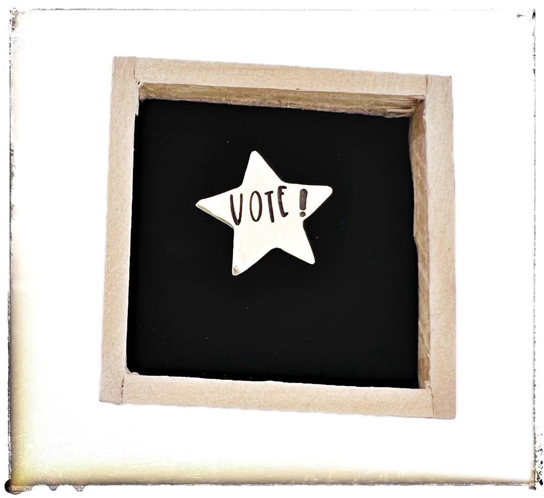 Vote Gold Star Tie Tack-pin-badge-gold Stars-gifts for Him-unisex-stars ...