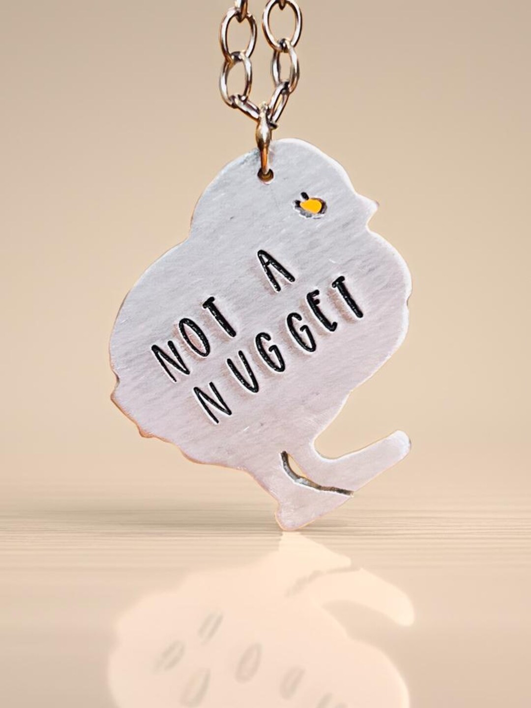 Not a Nugget Chick Necklace-chicken Necklace-gift-vegan Necklace-vegan ...