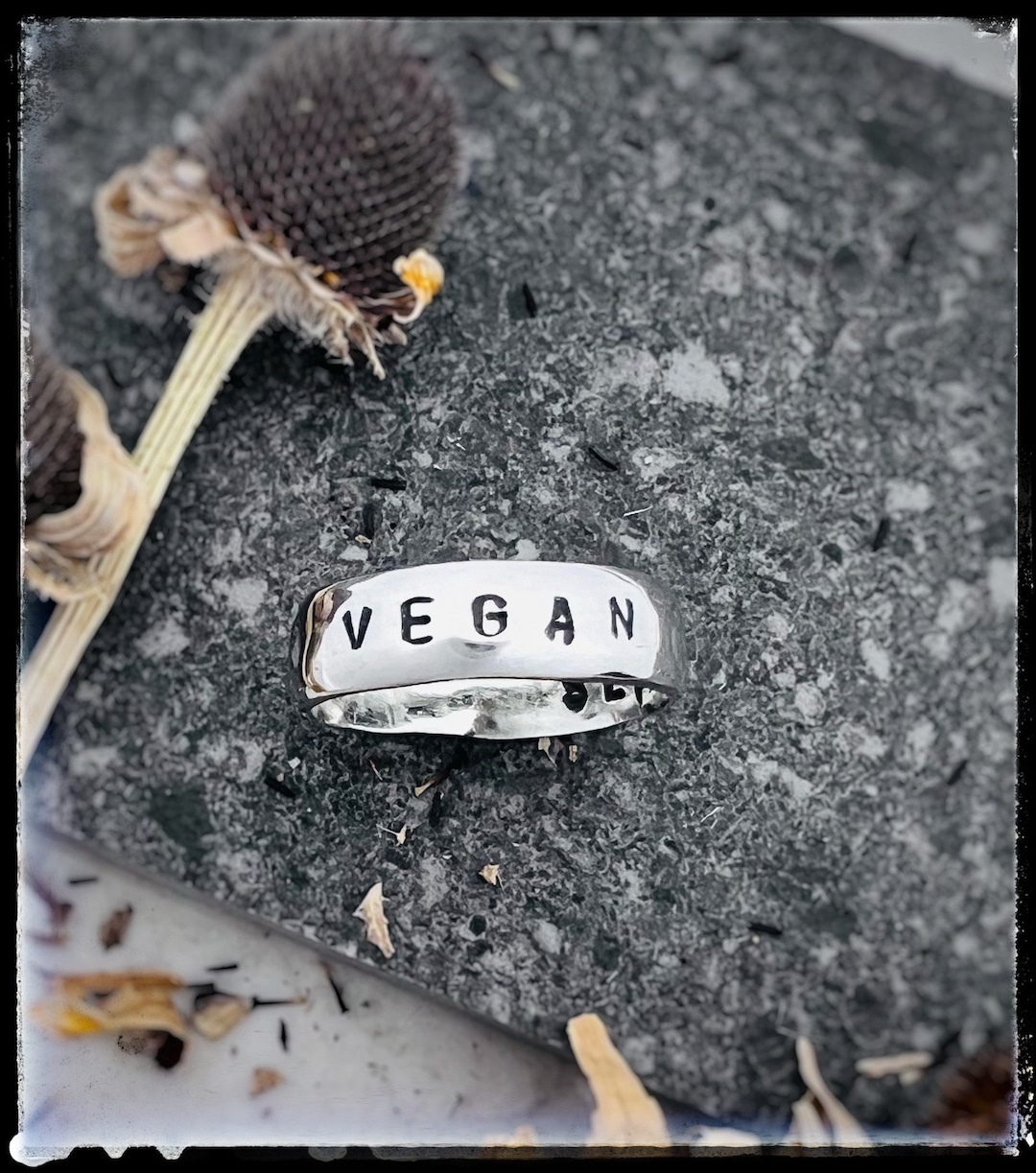 Vegan Band Ring-vegan Jewelry-eco Friendly-vegan Gift-plant Based ...