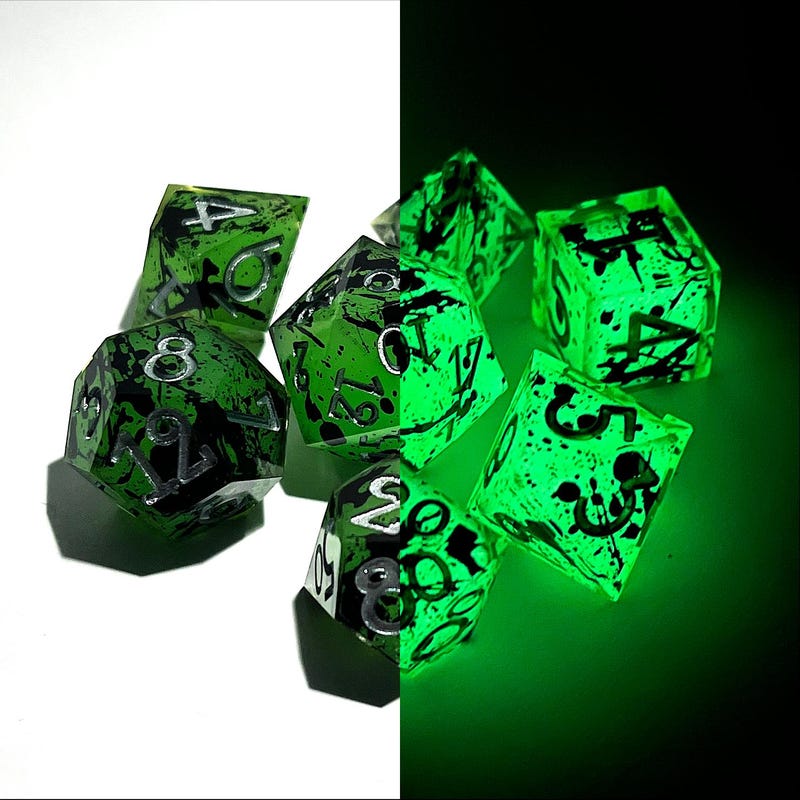 Glowing Dice - Etsy
