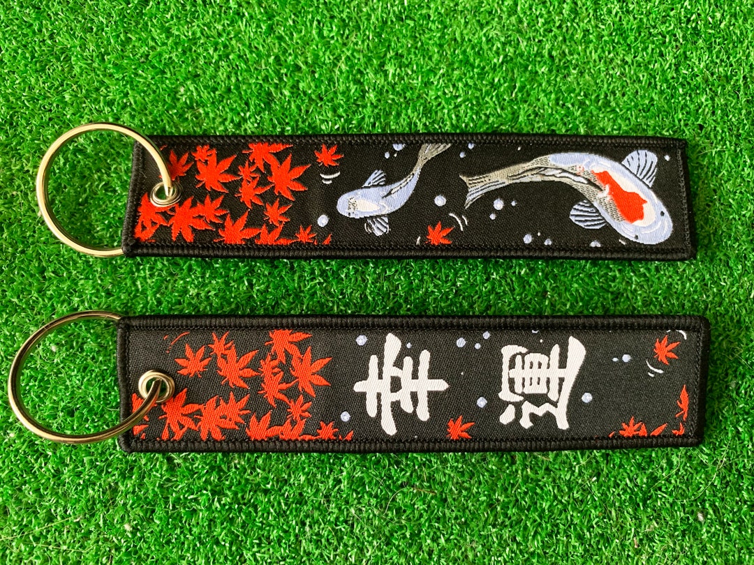 Koi Fish for Good Fortune Key Tag, Koi Keychain, Anime Keychain ...