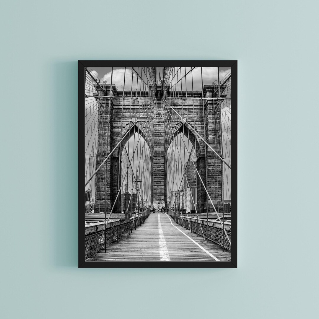 Brooklyn Bridge B & W New York City Photography, New York City ...