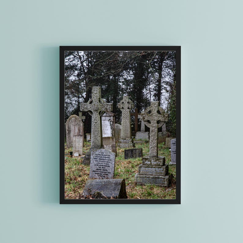 Graveyard England Photo Art, English Graveyard Photo, English Grave ...