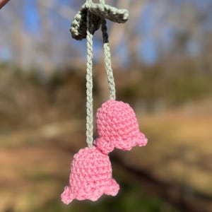 CROCHET FLOWER HANGING Pattern, Crochet Mirror Hanging Pattern, Flower ...