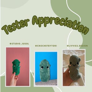 Crochet Pickle Pattern, Larry the Pickle, Crochet Amigurumi, Amigurumi ...