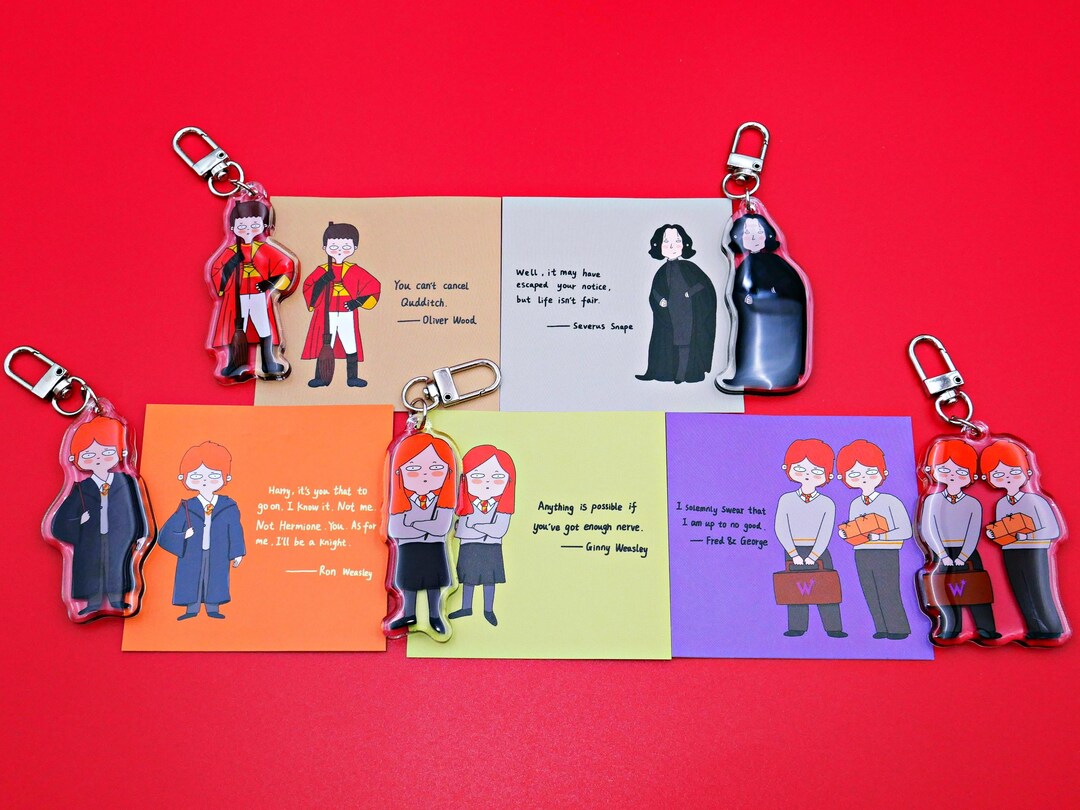 Hogwarts Acrylic Keychains / Waterproof / HP / Very Cute / Original ...