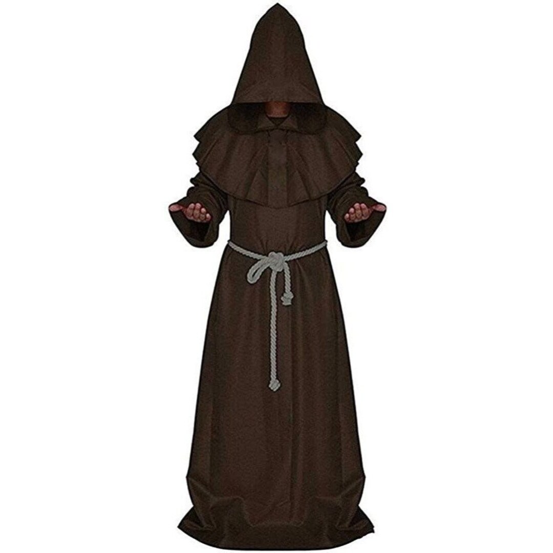 Medieval Friar Costume Hooded Monk Costume Halloween Costume - Etsy