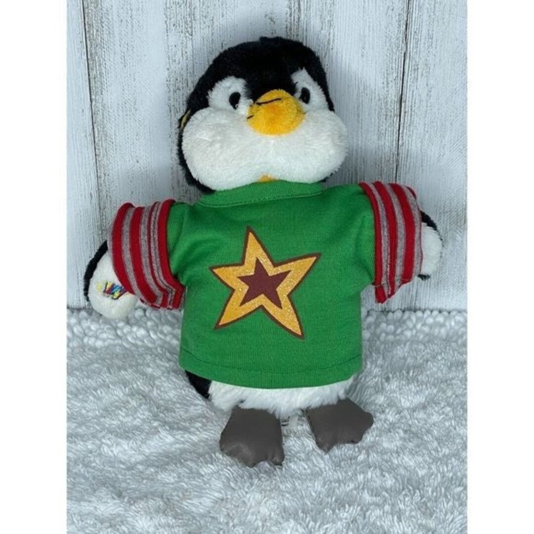 GANZ Webkinz Lil' Kinz PENGUIN With Green Star Shirt - Etsy