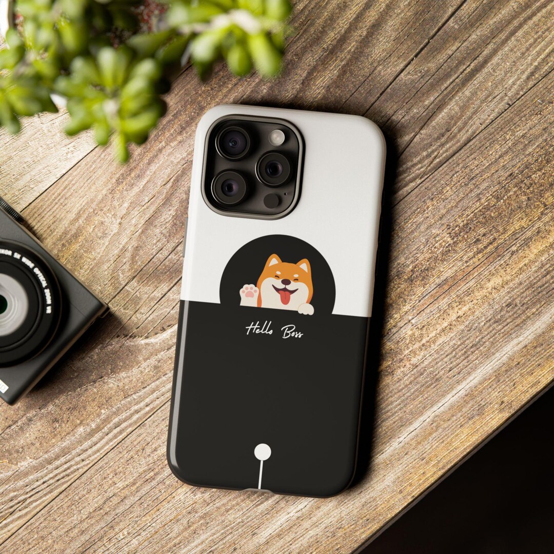 Adorable Shiba Inu Phone Case Cute Dog Design With 'hello Bow' for ...