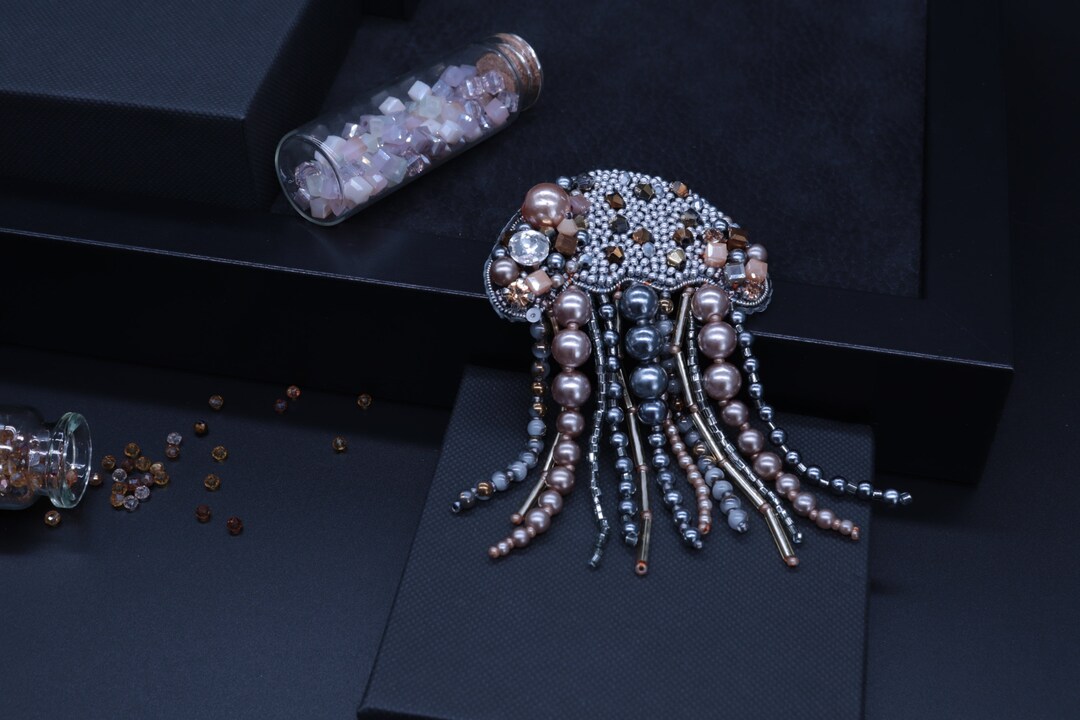 Jellyfish Pin,brooch,summer Decoration,sea Pin,on the Sea,beach,jewelry ...