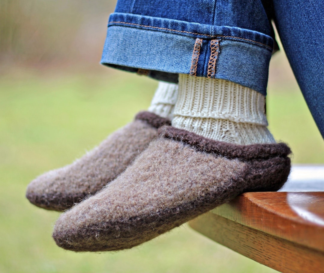 Adult Clog-n-soc PDF PATTERN - S (m, L, Xl, Xxl) - Felt, Felted, Clog ...