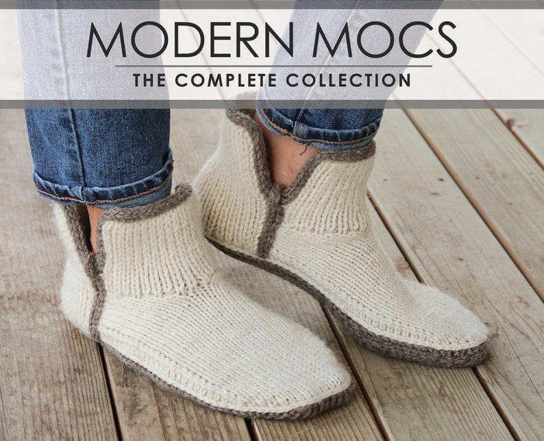 Modern Mocs Collection: Adult, Child, and Baby Sized PATTERNS - Set ...