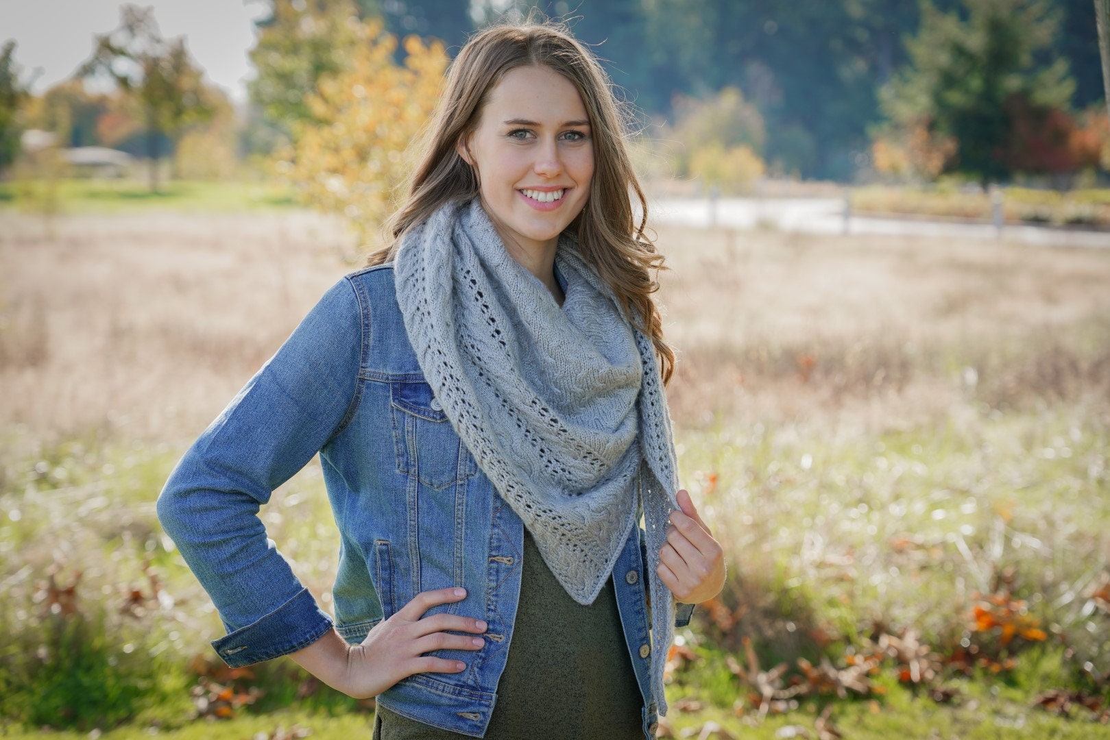 Ripple & Ruche Shawl PDF PATTERN cabled cables lace | Etsy