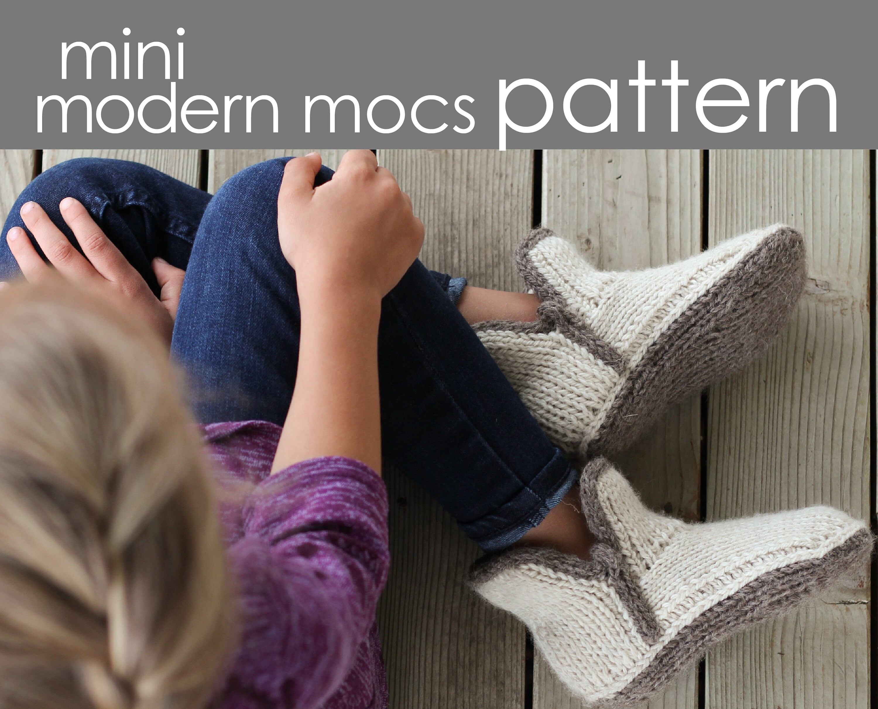Mini Modern Mocs PDF PATTERN - XS (S, M, L) - Slipper, Moccasin, Boot ...