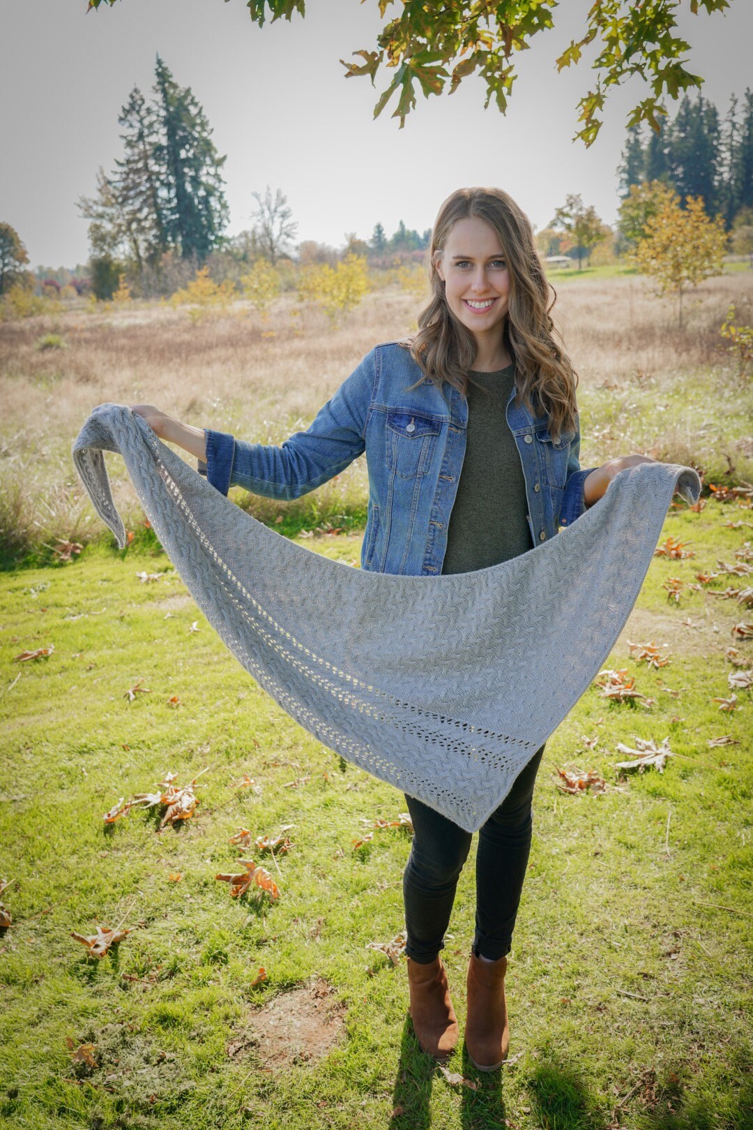Ripple & Ruche Shawl PDF PATTERN - Cabled, Cables, Lace, Textured ...