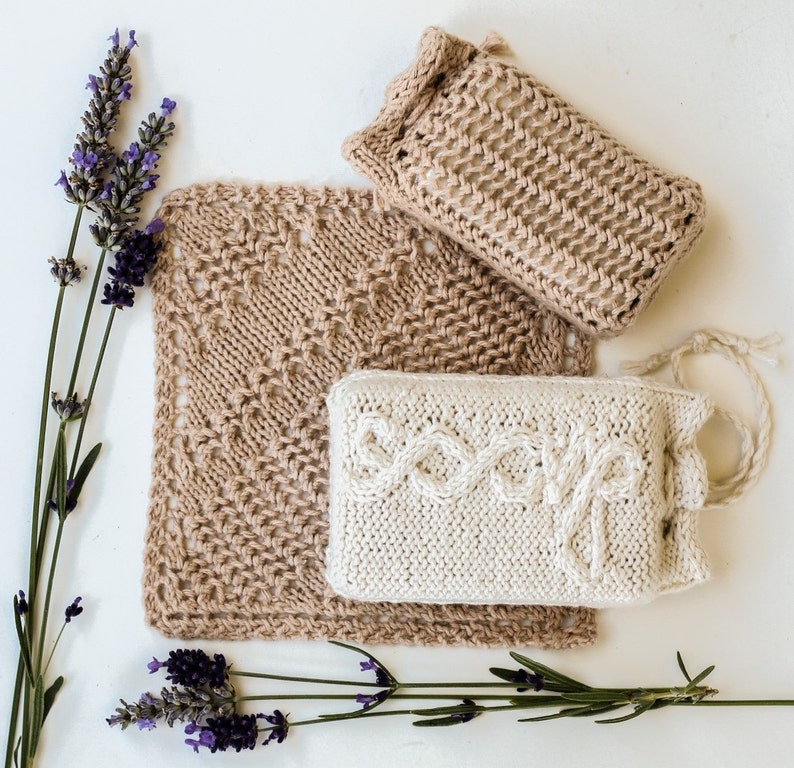 The Spa Collection PDF PATTERN - Soap Sack, Washcloth, Gift, Birthday ...