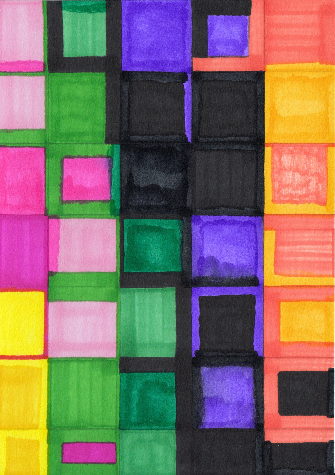 Original Art by Jay Snelling. Outsider Art Brut. Windows. Unframed - Etsy