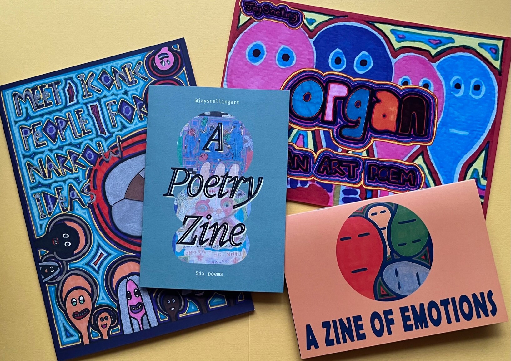 Four Book Bundle - Graphic Zine Comic Collection Set Giftbook. Gifts ...