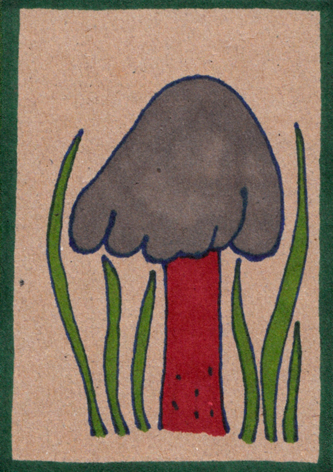 Tiny Art by Jay Snelling. Outsider Art Brut. Mini Drawing. ACEO. ATC ...