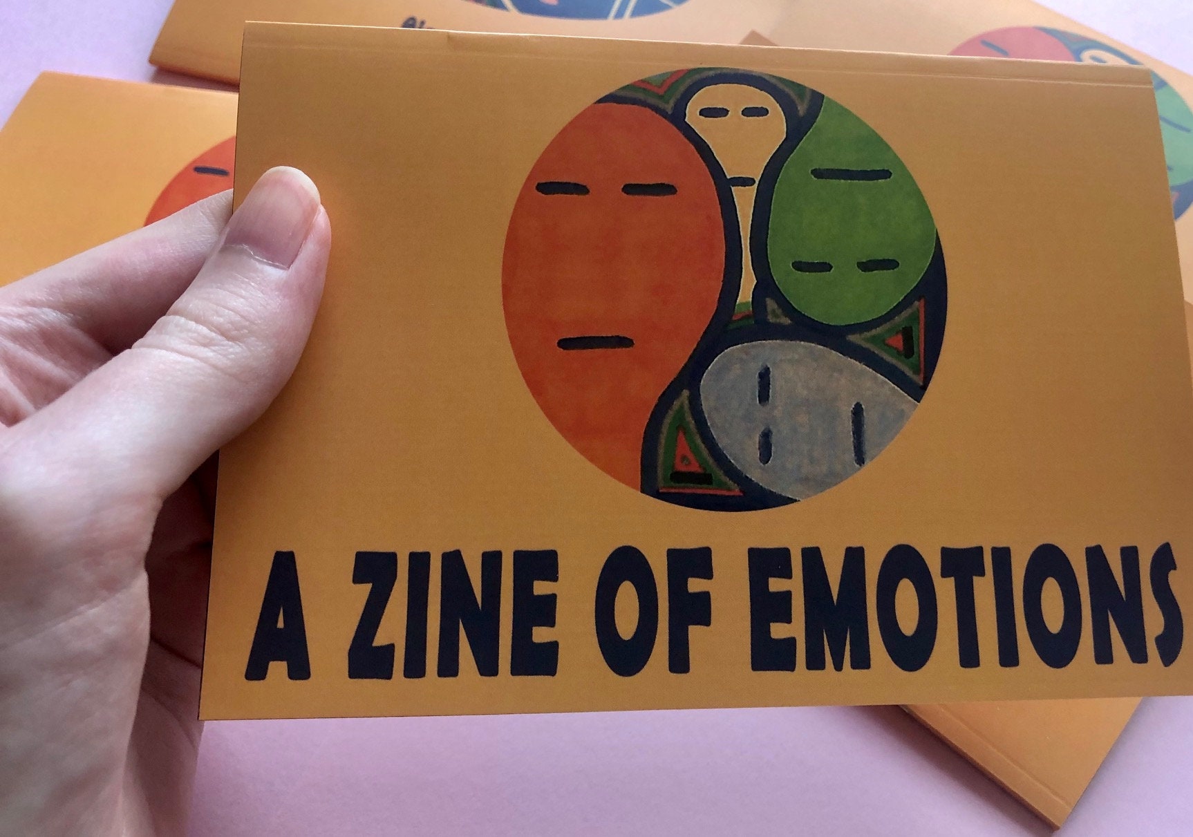 Zine A6 an Art Poetry Book - A Zine of Emotions. Outsider Art Brut. Jay ...