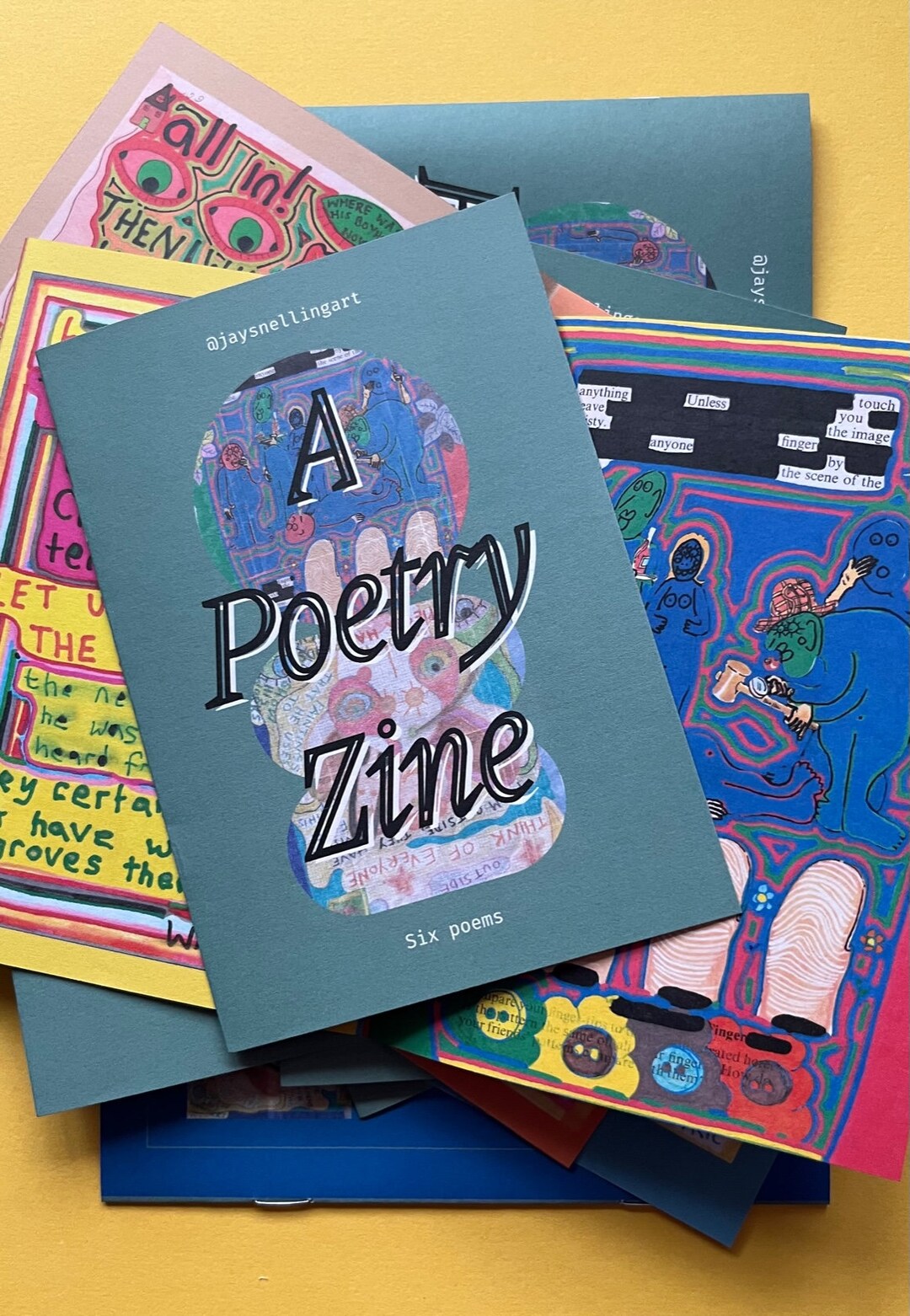 A6 Poetry Zine – Outsider Art Brut by Jay Snelling – Hand-drawn Art ...
