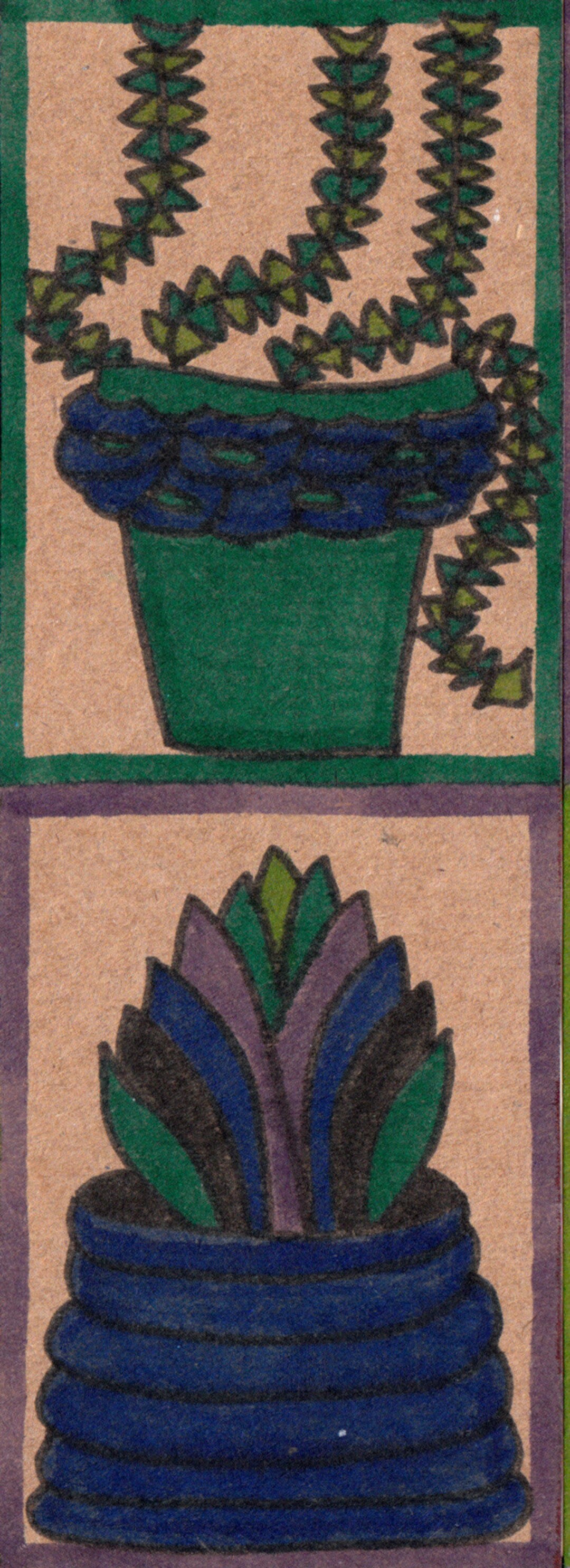 Tiny Art by Jay Snelling. Outsider Art Brut. Mini Drawing. Little ...