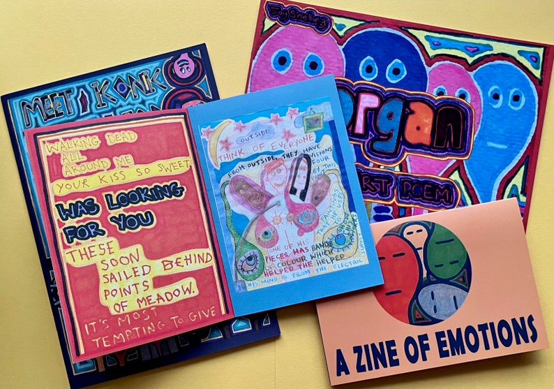 Four Book Bundle - Graphic Zine Comic Collection Set Giftbook. Gifts ...