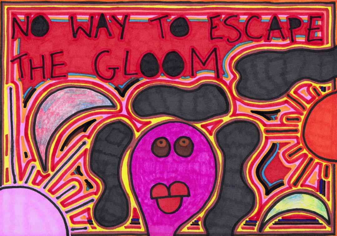 Original Art by Jay Snelling. Outsider Art Brut. No Way to Escape the ...