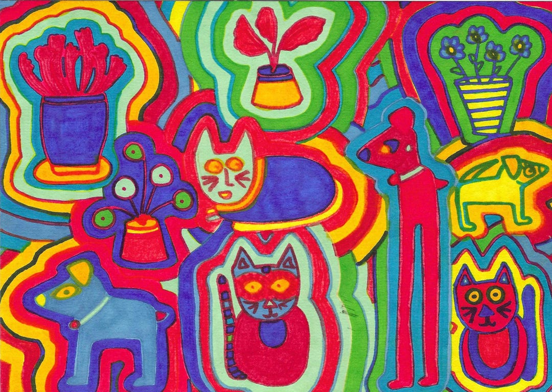 Outsider Art by Jay Snelling. Original - Etsy