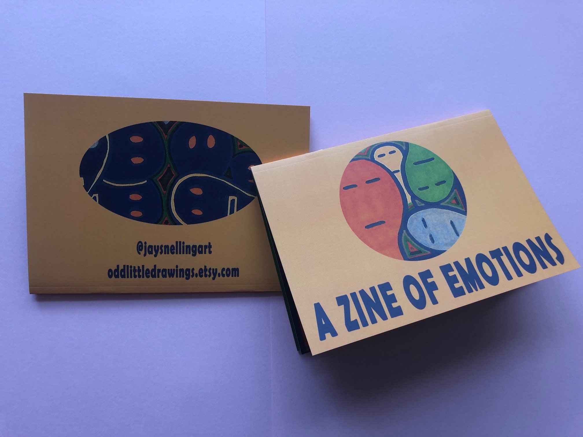 Zine A6 an Art Poetry Book A Zine of Emotions. Outsider Art | Etsy