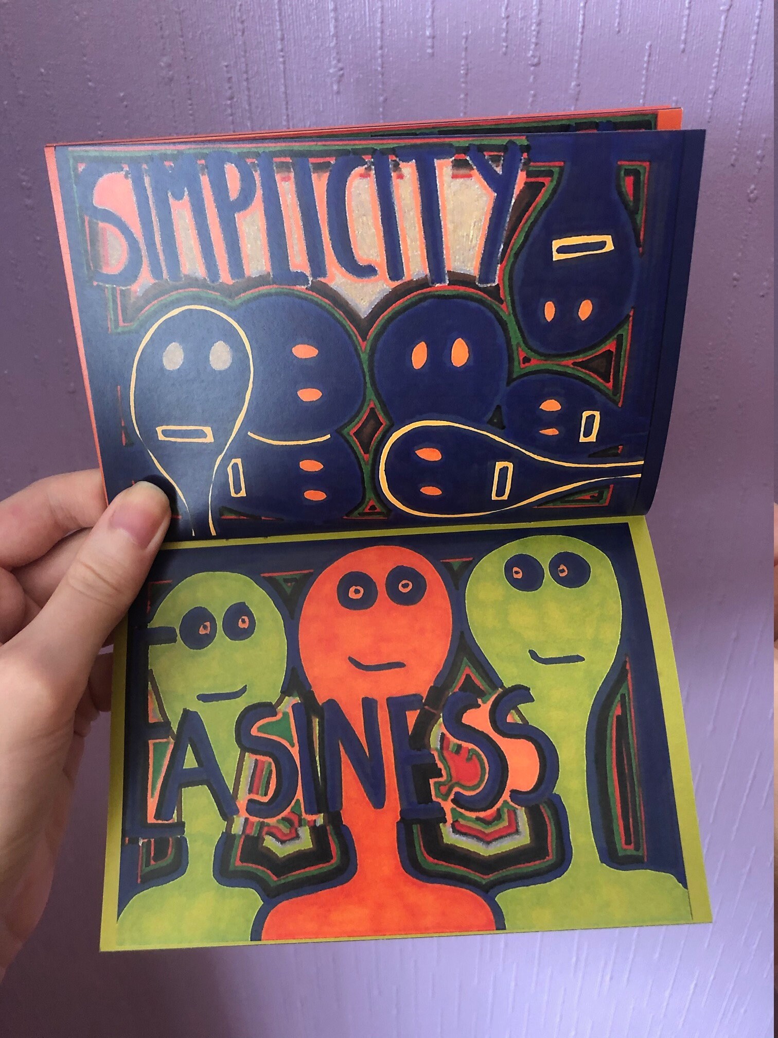 Zine A6 an Art Poetry Book - A Zine of Emotions. Outsider Art Brut. Jay ...
