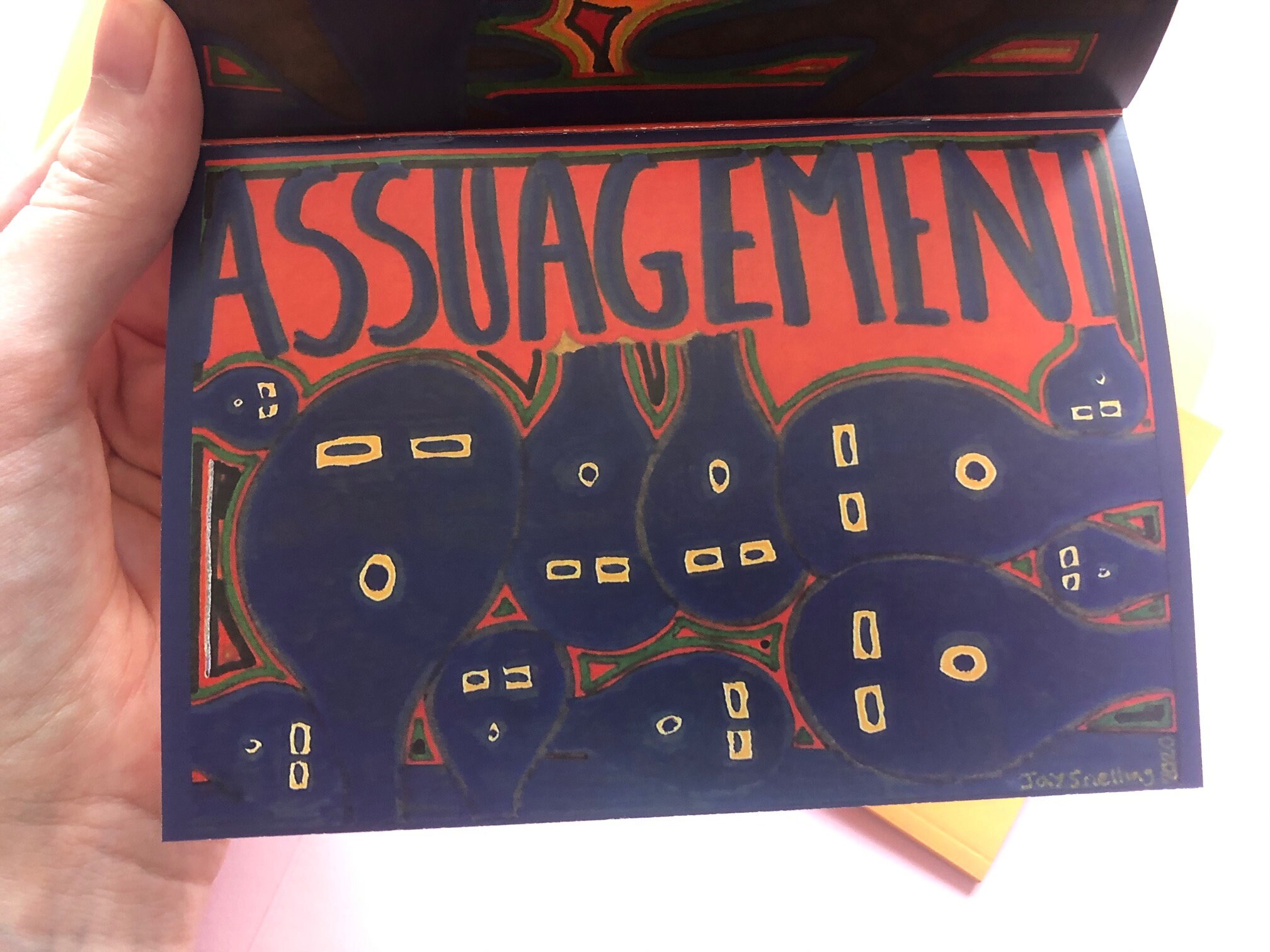 Zine A6 an Art Poetry Book A Zine of Emotions. Outsider Art | Etsy