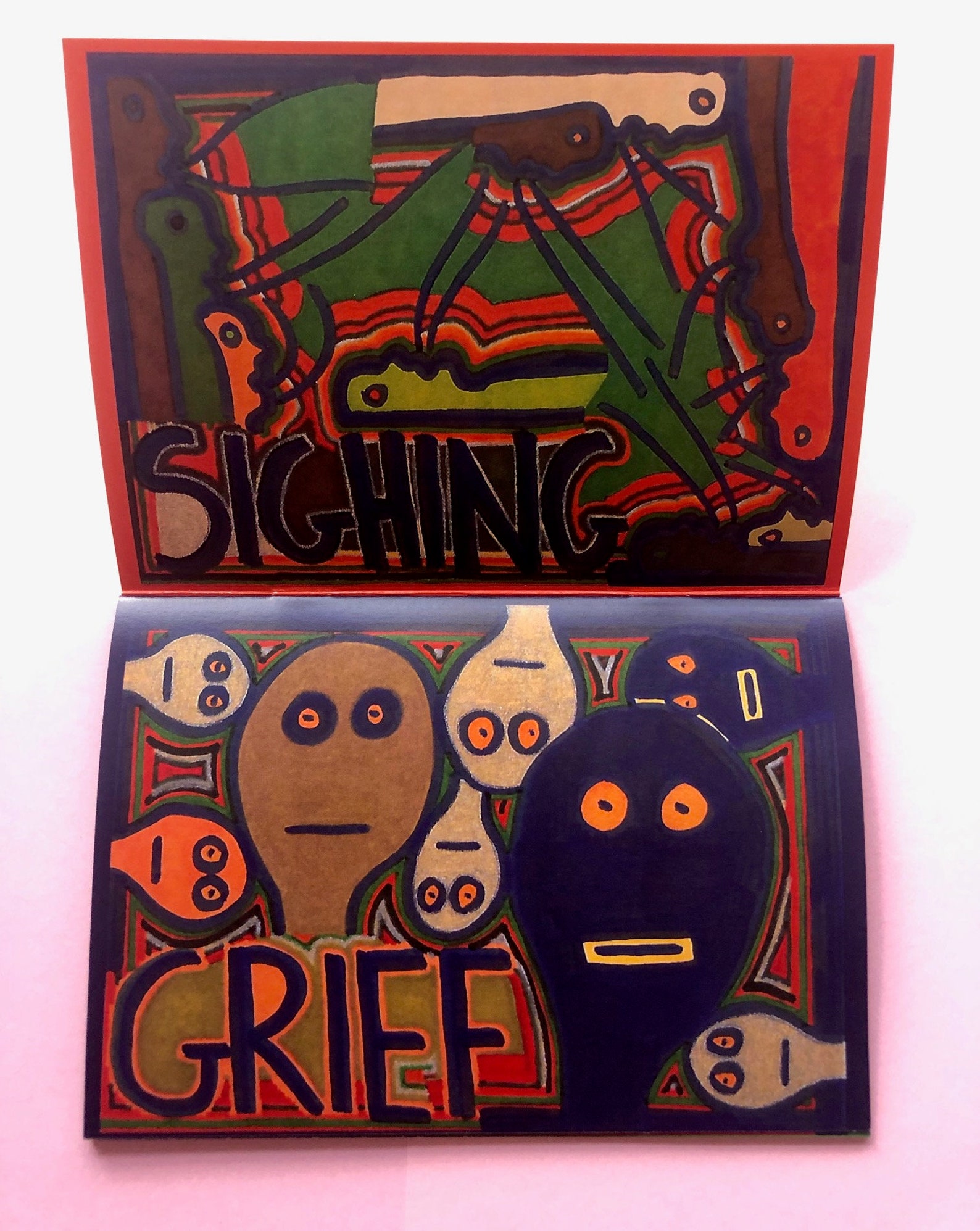 Zine A6 an Art Poetry Book A Zine of Emotions. Outsider Art | Etsy