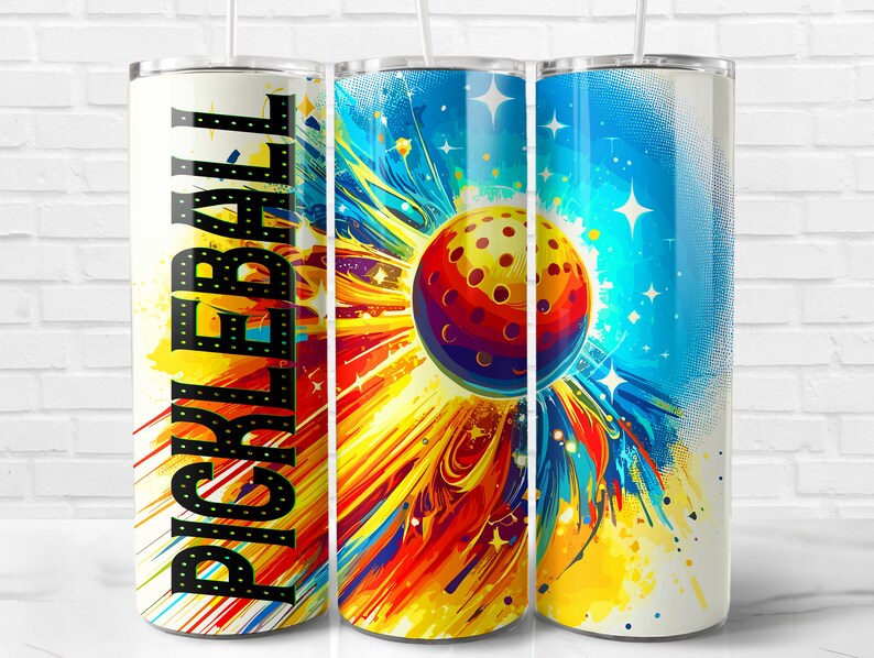 20oz & 40oz Pickleball Tumbler Wrap PNG Design, Pickleball 40 Oz ...
