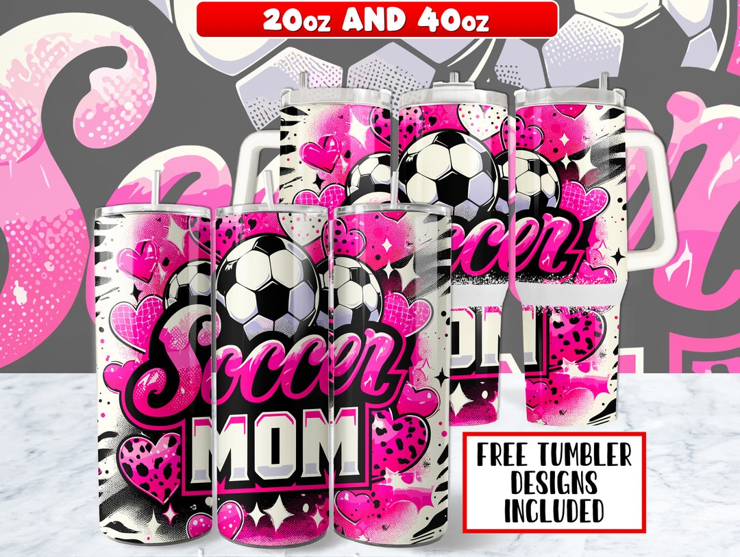 20oz & 40oz Soccer Tumbler Wrap PNG Design, Soccer 40 Oz Tumbler Wrap ...
