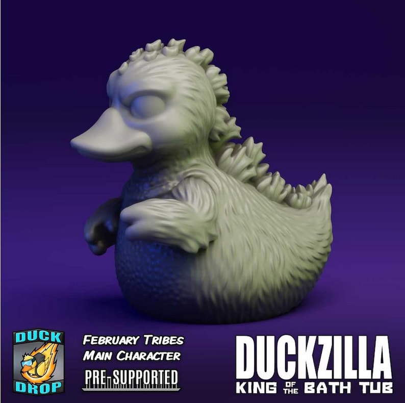 Duckzilla King of the Bath! 3D Printed Miniature - Etsy