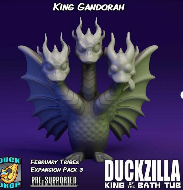 3D Printed King Gandorah Godzilla Parody Miniature - Etsy