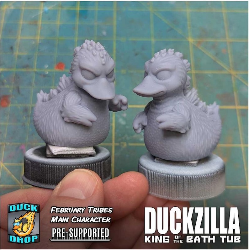 Duckzilla King of the Bath! 3D Printed Miniature - Etsy