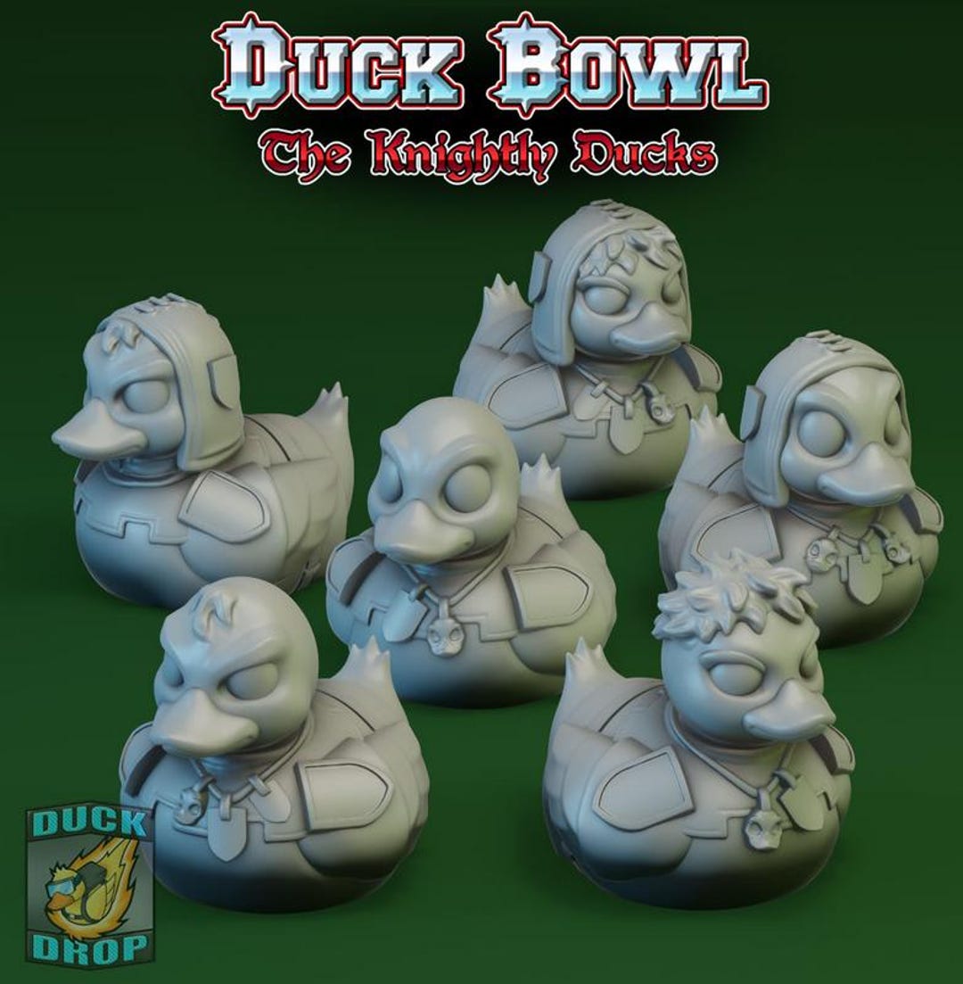 3d Printed Knightly Duck Squires for Duck Bowl - Etsy