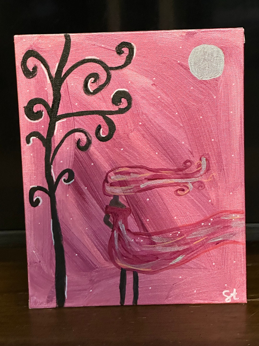 Girl in Wind - Etsy