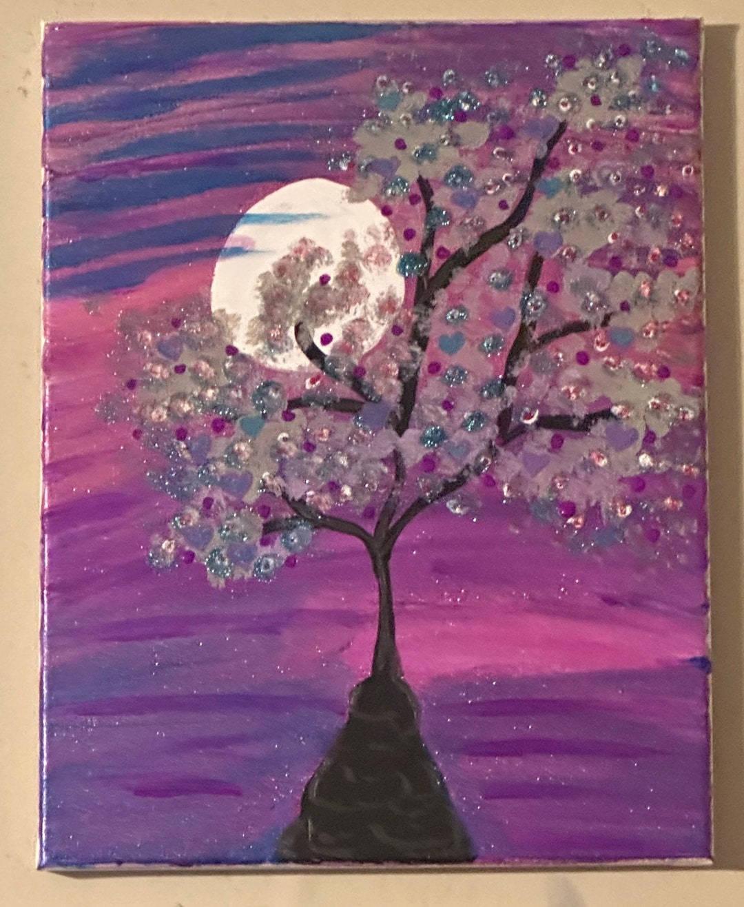 Moonlit Tree - Etsy
