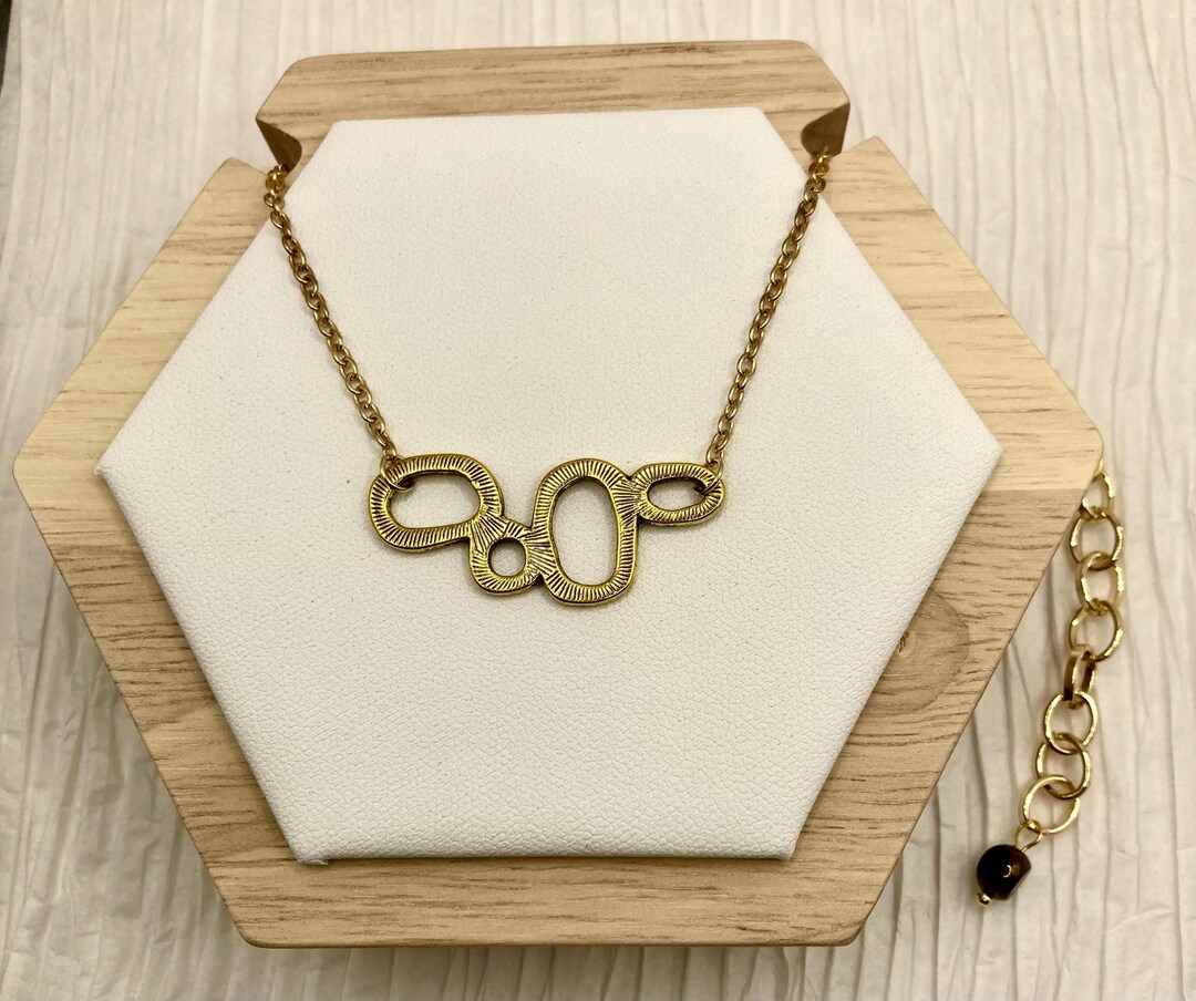 Gold Abstract/minimalist Necklace - Etsy